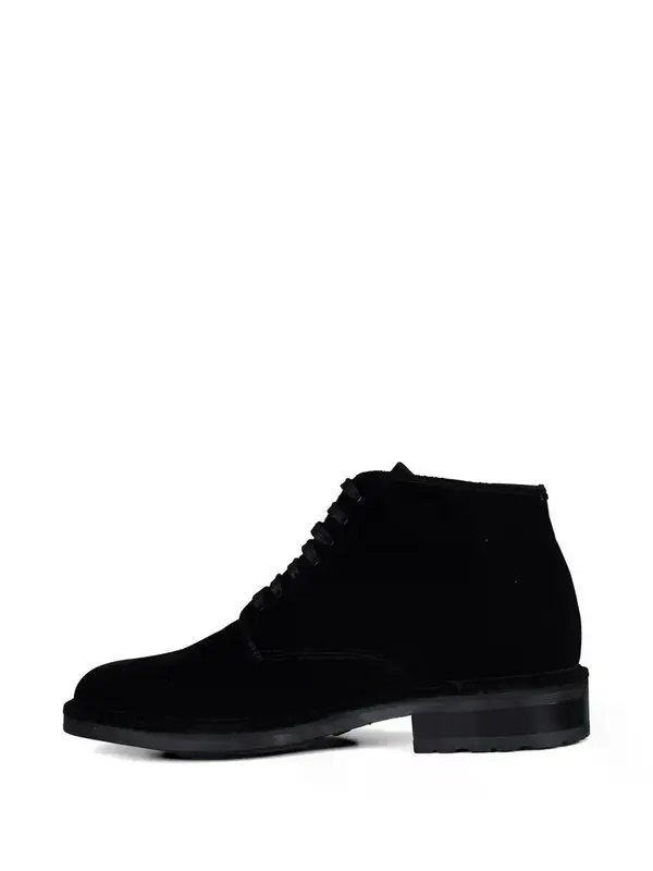 Saint Laurent Velvet Ankle Boots