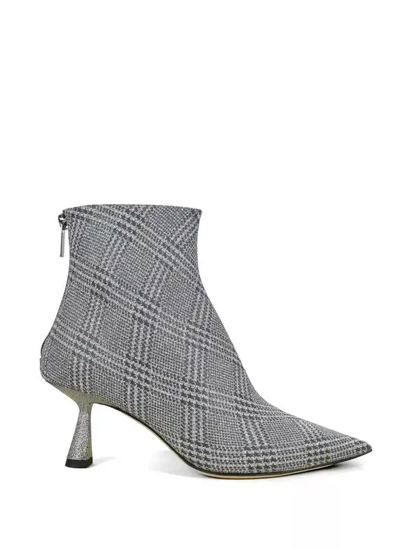 JIMMY CHOO Kix Plaid Glitter Boots