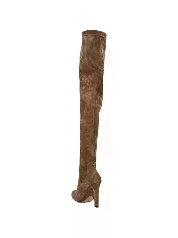 Ralph Lauren Almond-toe Thigh-high Boots