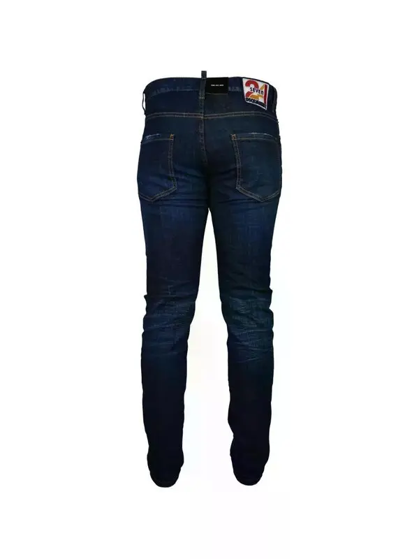 Dsquared2 Cool Guy Faded-effect Logo-patch Jeans - Blue