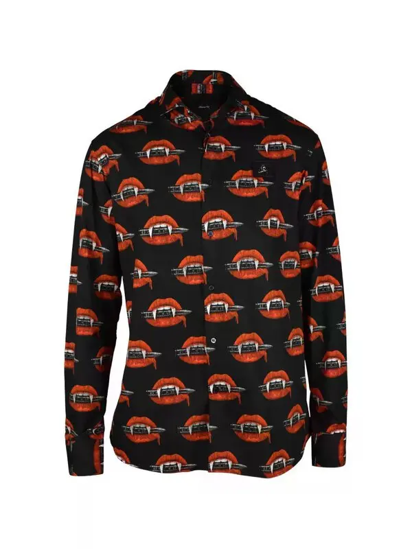 Philipp Plein Toothy Print Patch Shirt