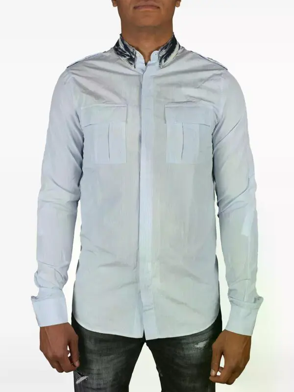 Balmain Denim Collar Shirt