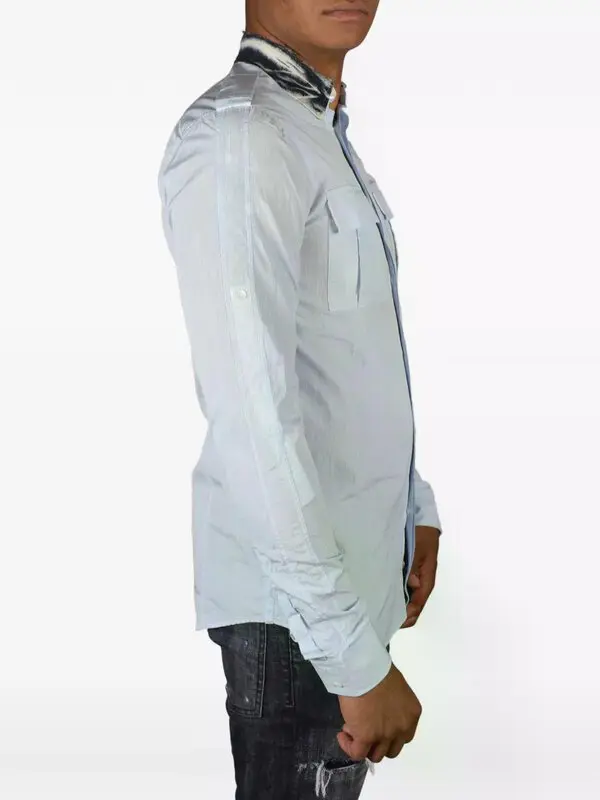 Balmain Denim Collar Shirt