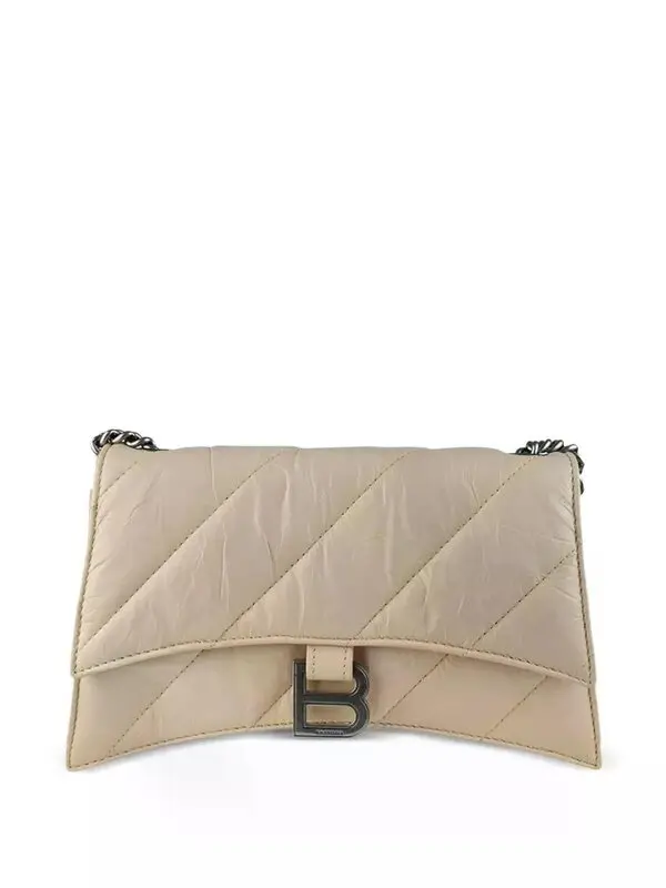 Balenciaga Xs Crush Crossbody Bag - Neutrals