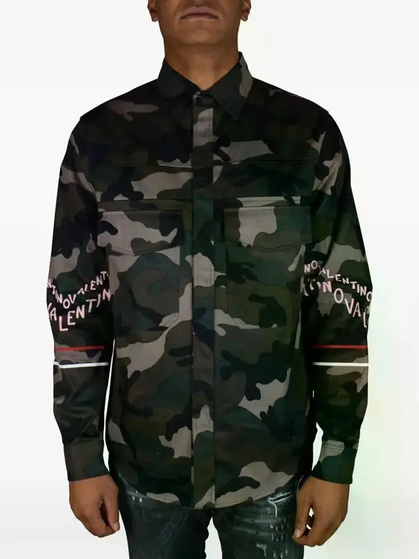 Valentino Garavani Camouflage-pattern Shirt