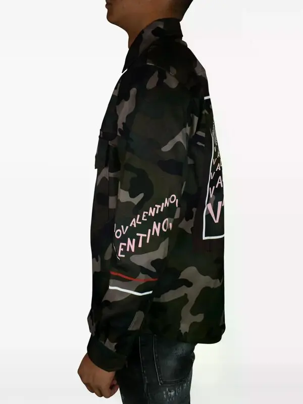 Valentino Garavani Camouflage-pattern Shirt