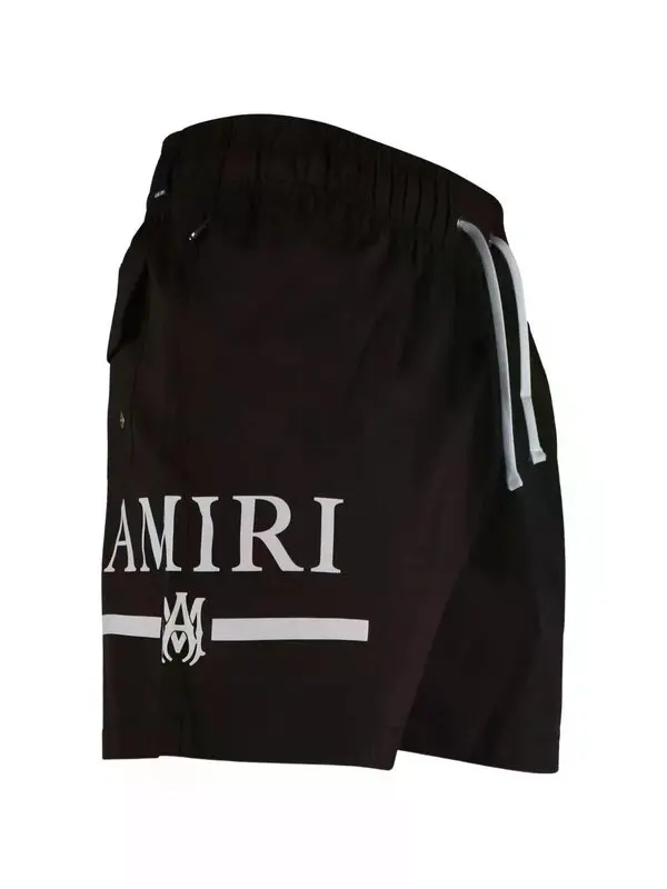 Amiri Logo Elastic Swim Shorts