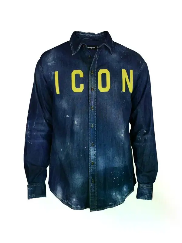 Dsquared2 Icon-print Denim Shirt