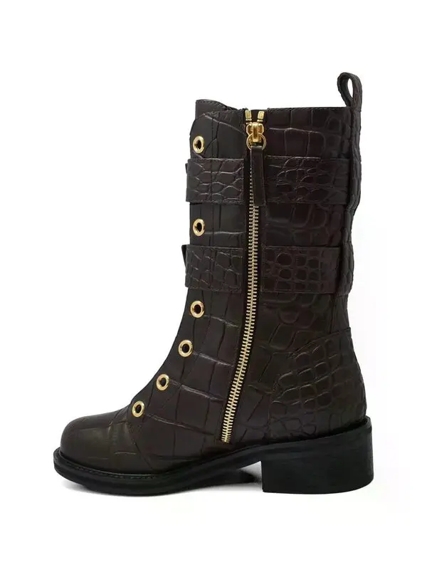 GIUSEPPE ZANOTTI Buckled Embellishment Boots
