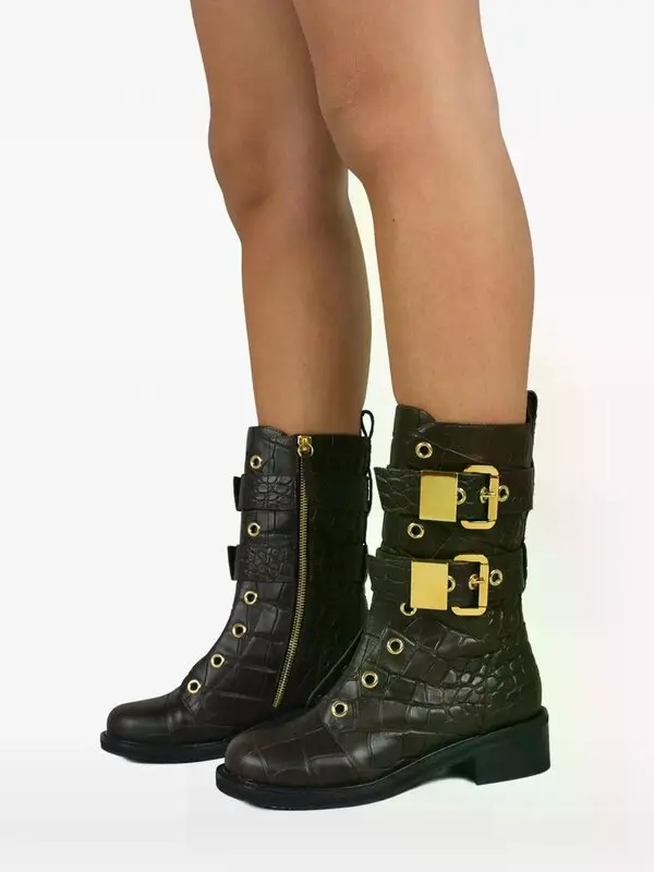 GIUSEPPE ZANOTTI Buckled Embellishment Boots
