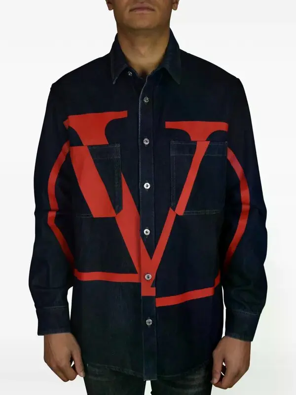 Valentino Garavani Logo-print Denim Jacket