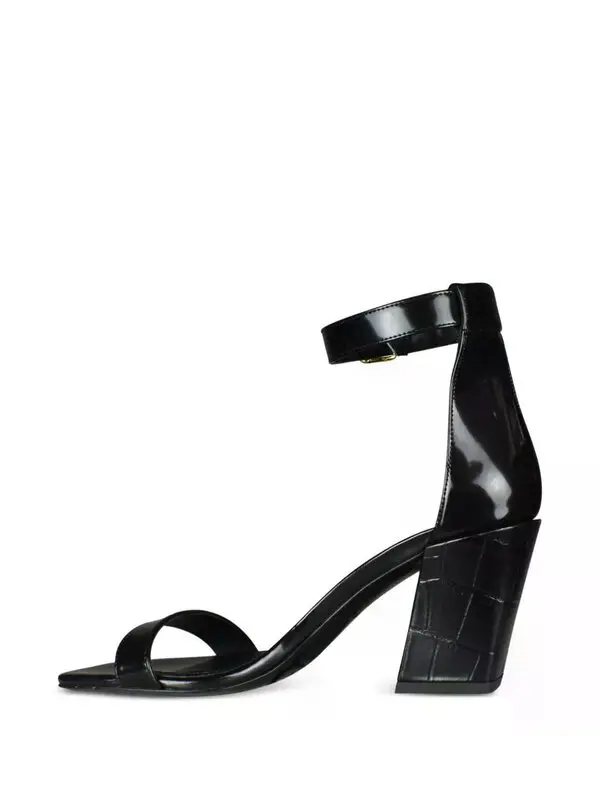 Burberry Crocodile-effect Strap Sandals