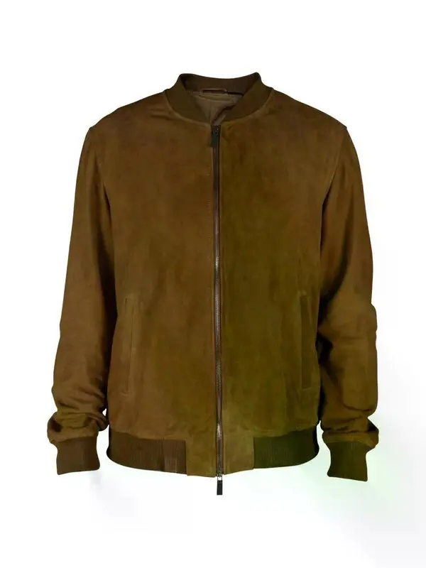 BILLIONAIRE Suede Bomber Jacket