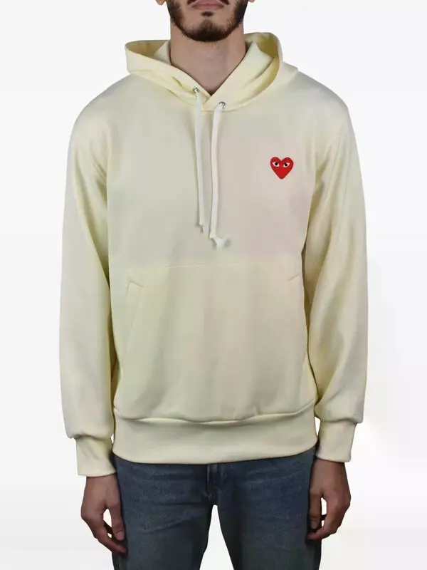 Comme Des Garçons Logo Patch Hoodie