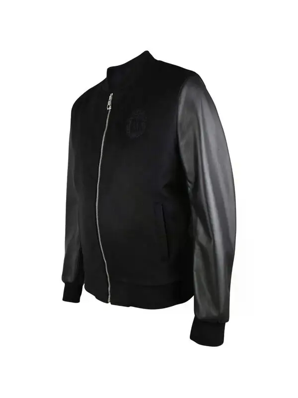 BILLIONAIRE Logo Embroidered Bomber Jacket