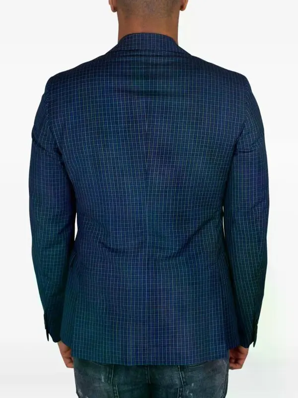 Prada Checkered Button Blazer