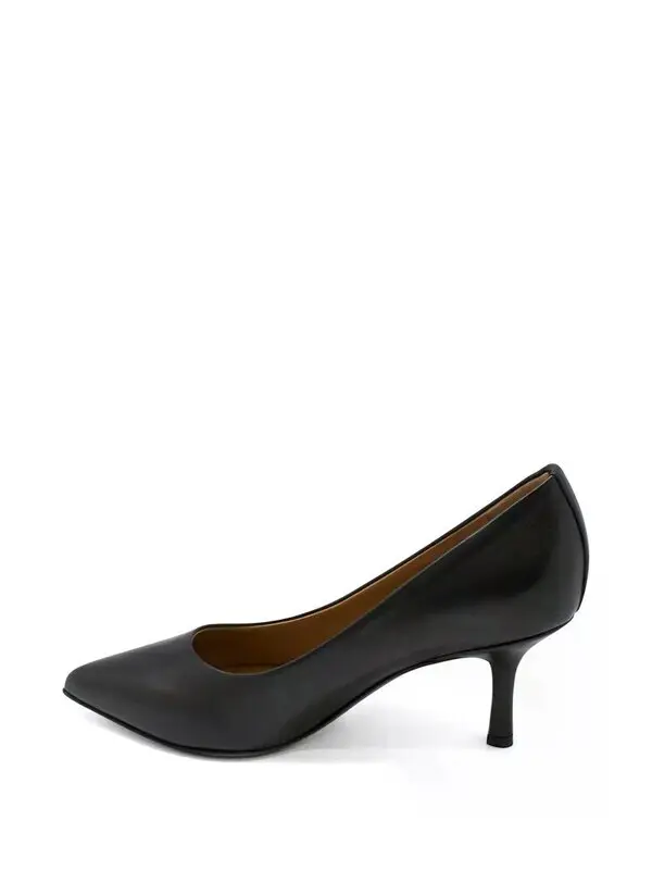 Walter Steiger Pointed-toe Leather Pumps - Black