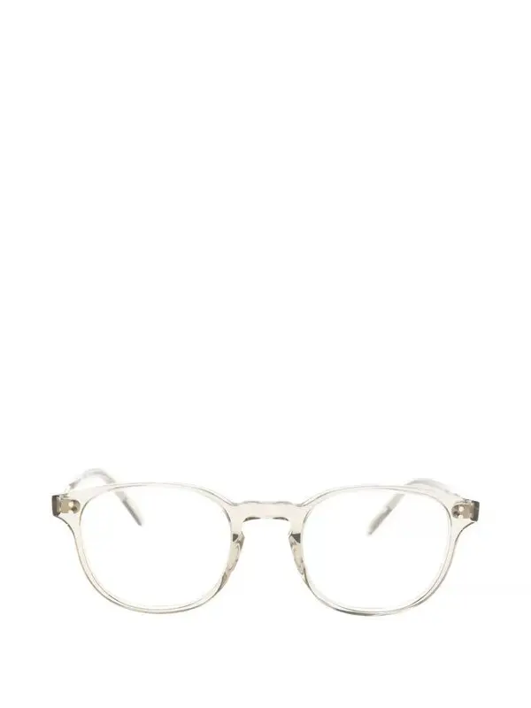 Oliver Spencer Fairmont Round-frame Glasses - Neutrals
