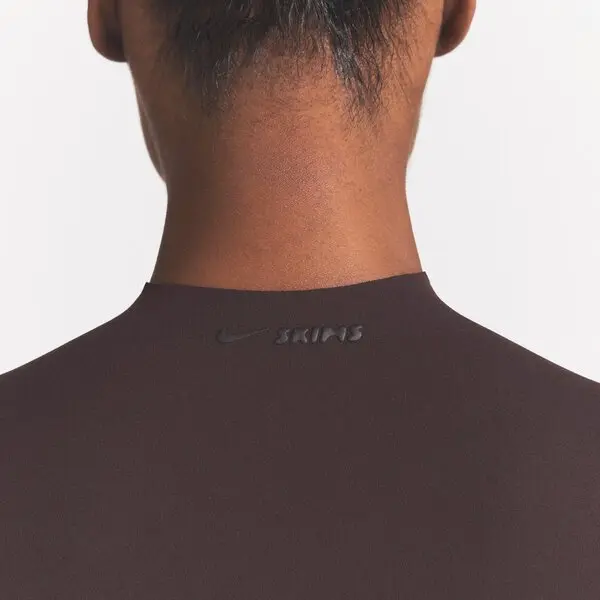SKIMS Mock Neck Bra Top | Deep Neutral | | Nike Studio Stretch - Dark Roast