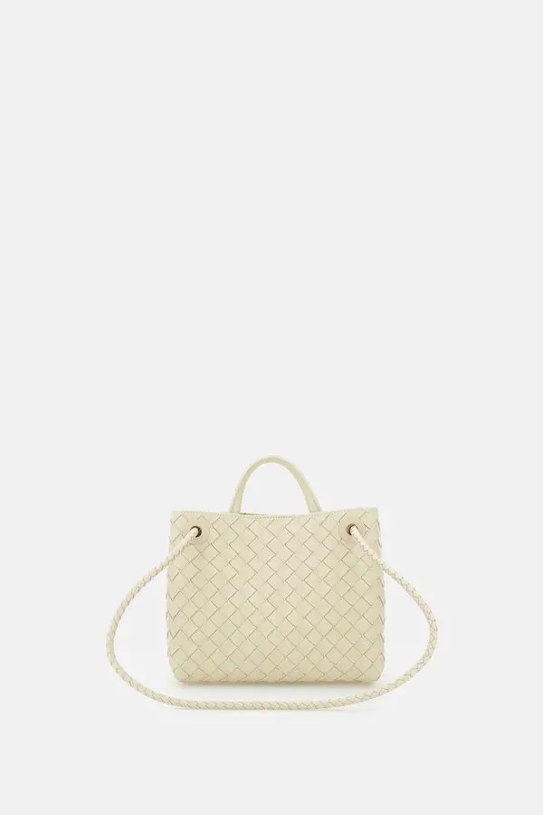 Bottega Veneta Small Andiamo Bag - White