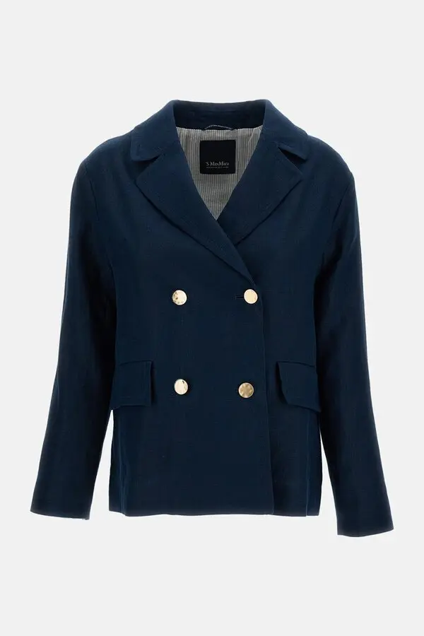 Max Mara Avenue Double-breasted Jacket - Blue