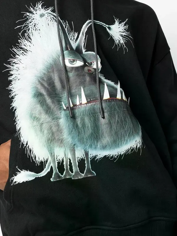 MOSTLY HEARD RARELY SEEN Graphic Print Cotton Hoodie