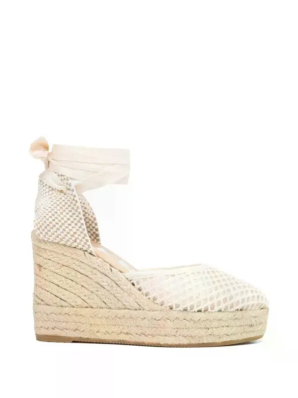 Manebí Crochet-knit Wedge Espadrilles