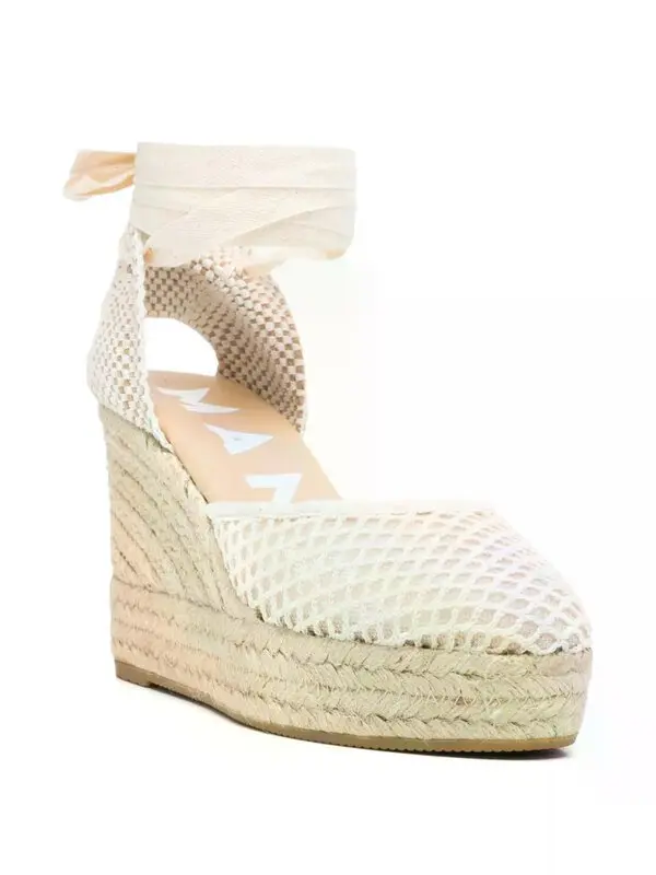 Manebí Crochet-knit Wedge Espadrilles