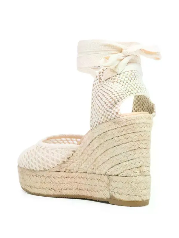 Manebí Crochet-knit Wedge Espadrilles