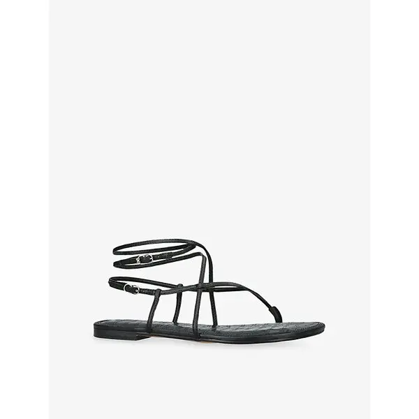Sam Edelman Clarra Leather Strappy Sandals - Black