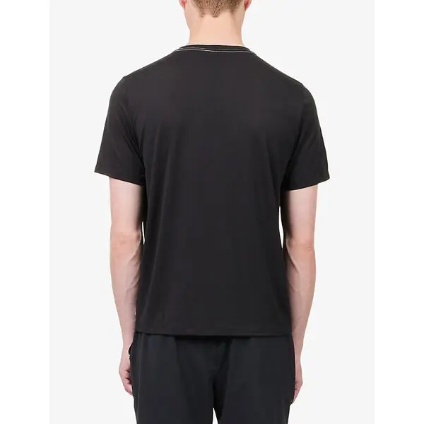 Vuori Current Tech Stretch-woven T-shirt - Black