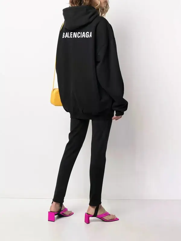 Balenciaga Logo Print Medium Fit Hoodie
