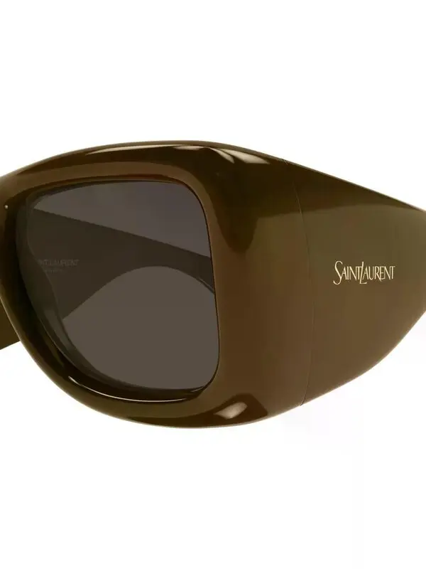 Saint Laurent Oversized-frame Sunglasses - Green