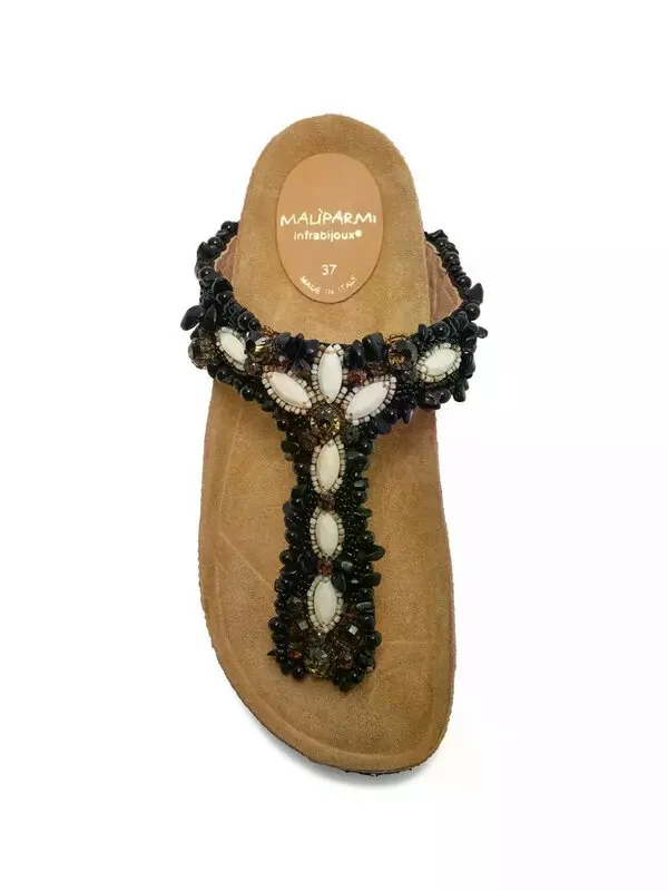 Malìparmi Embellished T-bar Sandals