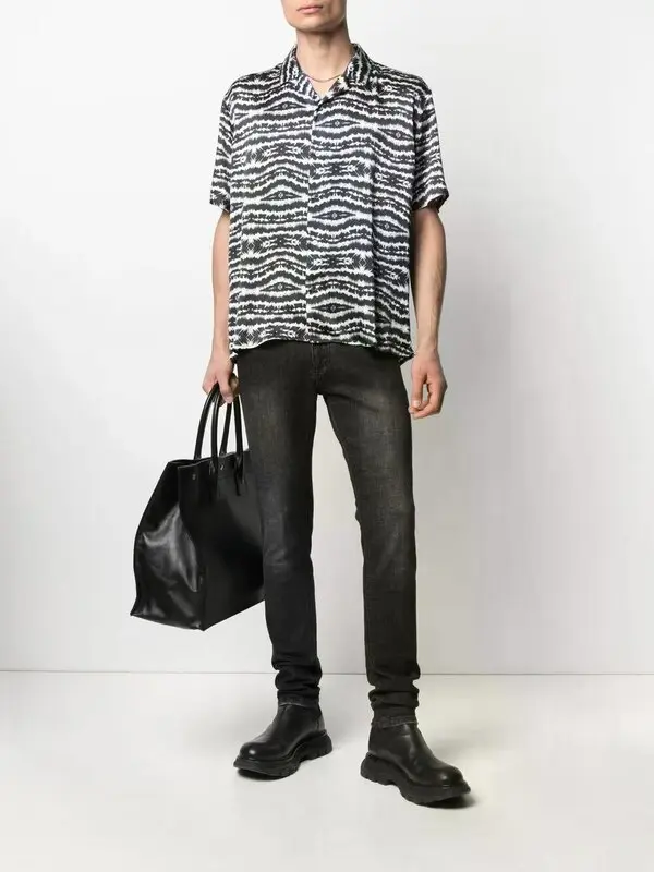 Philipp Plein Tie-dye Print Bowling Shirt