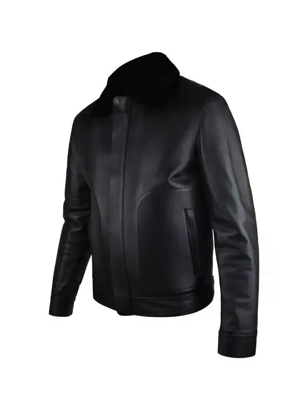 BILLIONAIRE Long-sleeved Leather Jacket