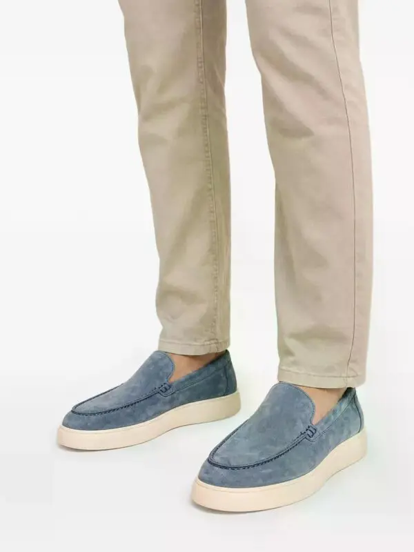 POCHE PARIS Suede Slip-on Loafers