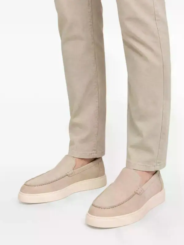 POCHE PARIS Suede Slip-on Loafers