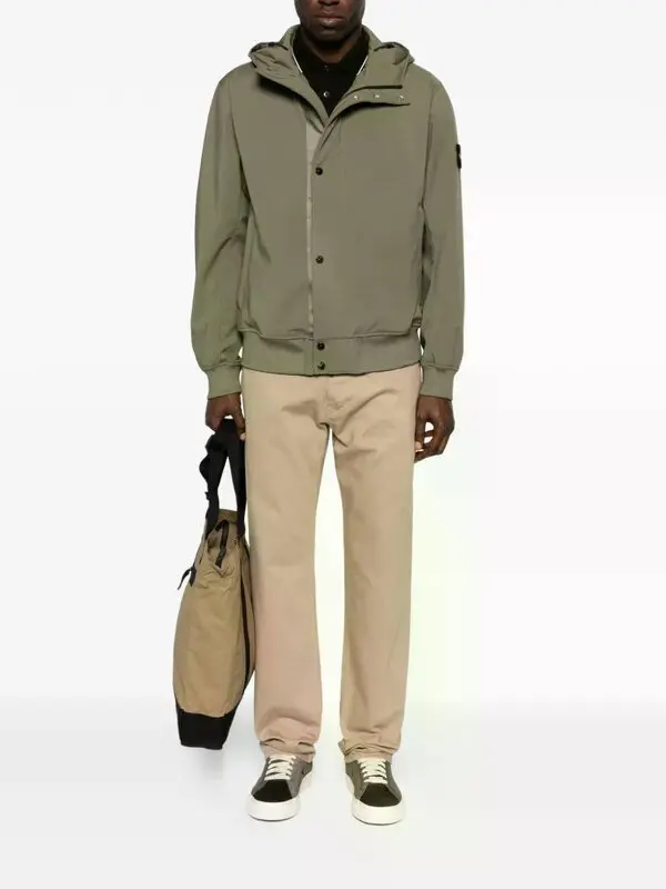 Stone Island Logo Patch Hooded Jacket