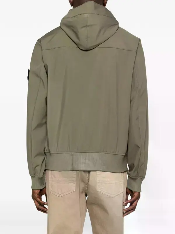 Stone Island Logo Patch Hooded Jacket