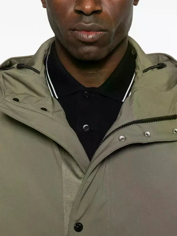 Stone Island Logo Patch Hooded Jacket