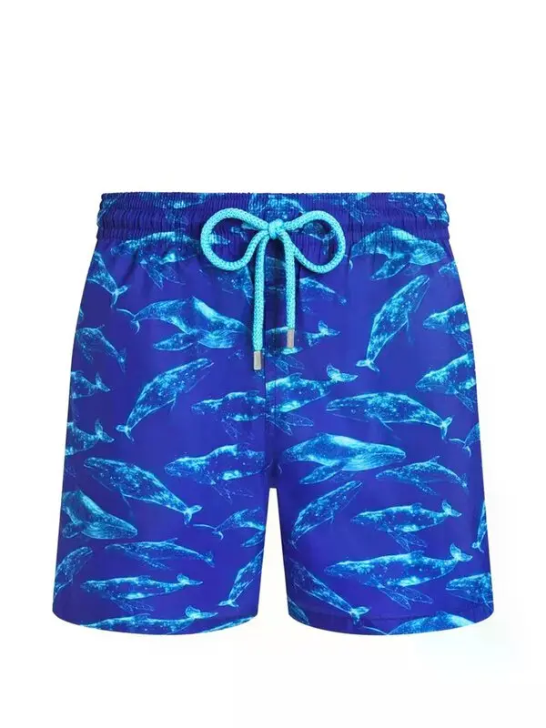 Vilebrequin Vilebreun Whale Print Swim Shorts - Blue