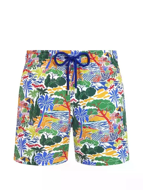 Vilebrequin Elasticated Drawstring Swim Shorts - Blue