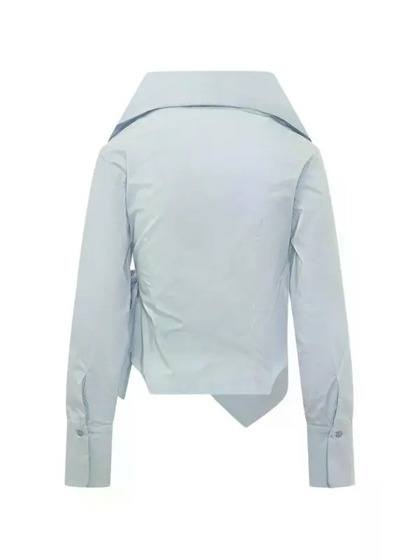BALOSSA Nora Wrap Shirt - Blue