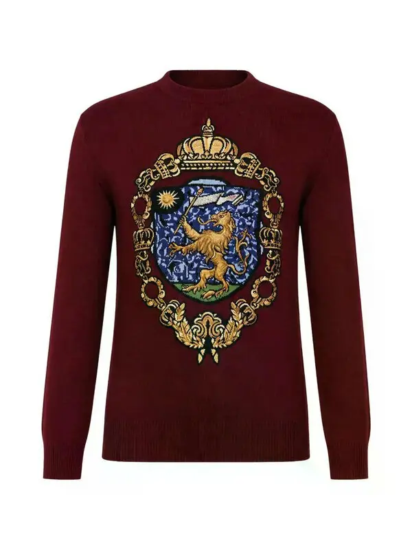 Dolce & Gabbana Embroidered Crew Neck Sweater