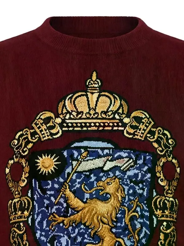 Dolce & Gabbana Embroidered Crew Neck Sweater