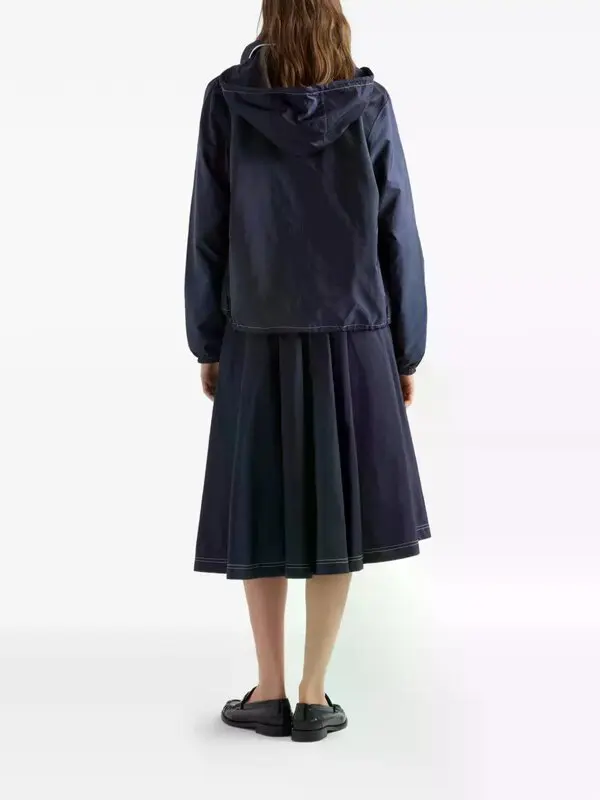 Prada Re-nylon Full Skirt With Drawstring Waistband