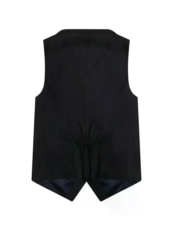 Tagliatore Denim Textured Waistcoat