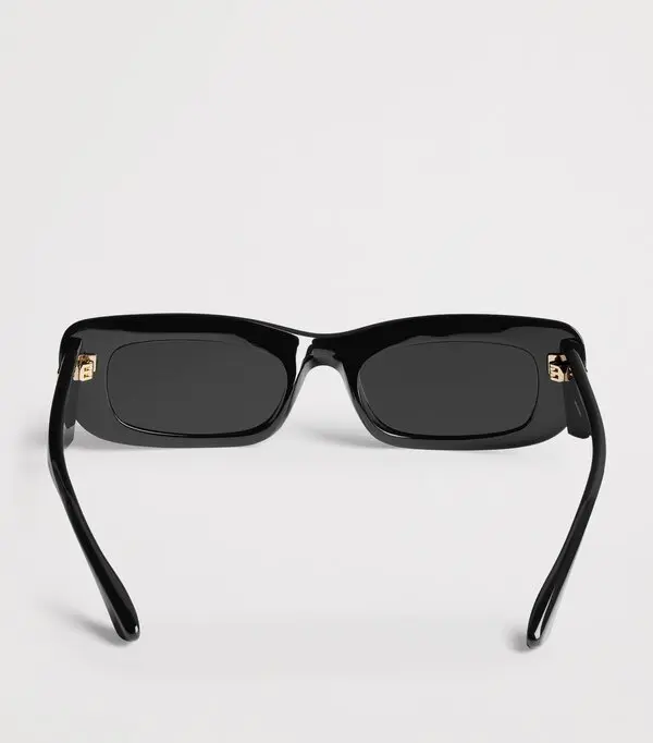 Balenciaga Diva Rectangle Sunglasses - Black