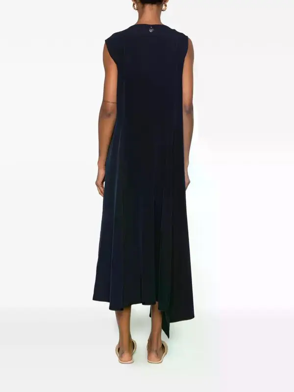 High Asymmetric-neck Panelled Dress